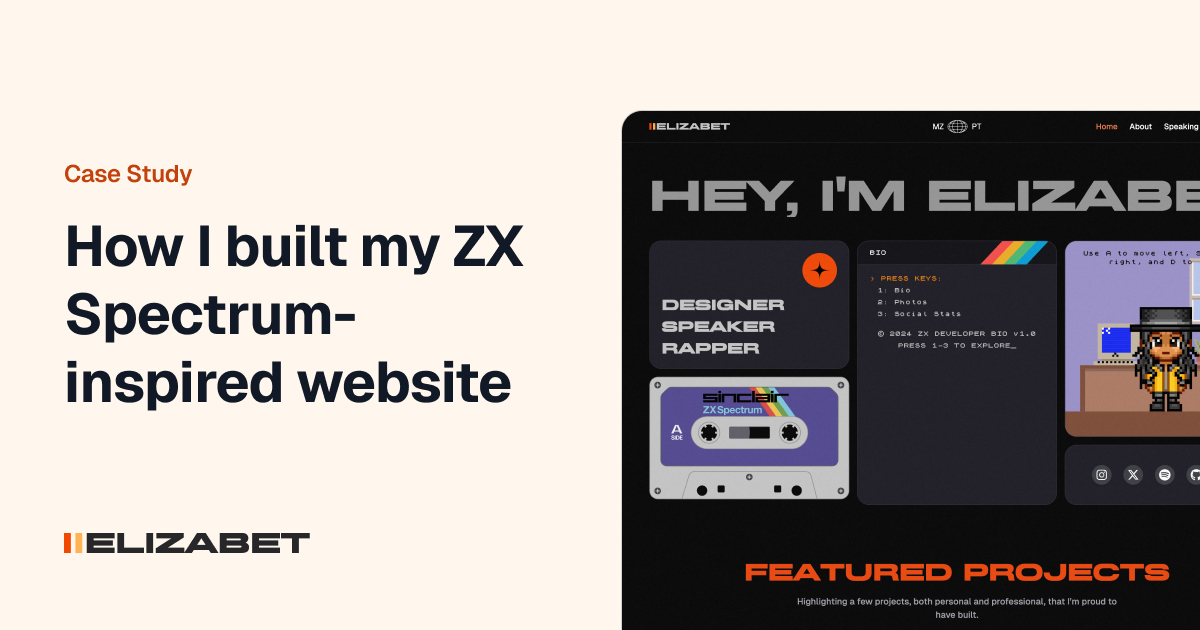 How I Built My ZX Spectrum-Inspired Website